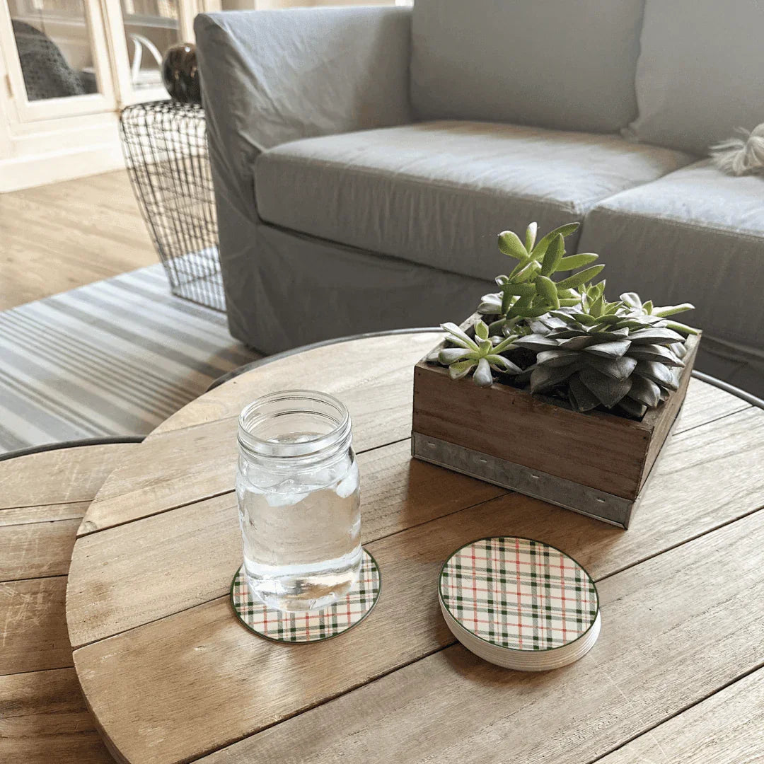 Noelle Coaster (Set of 8) | Cream - Premium Vinyl Mat – Carolina Creekhouse