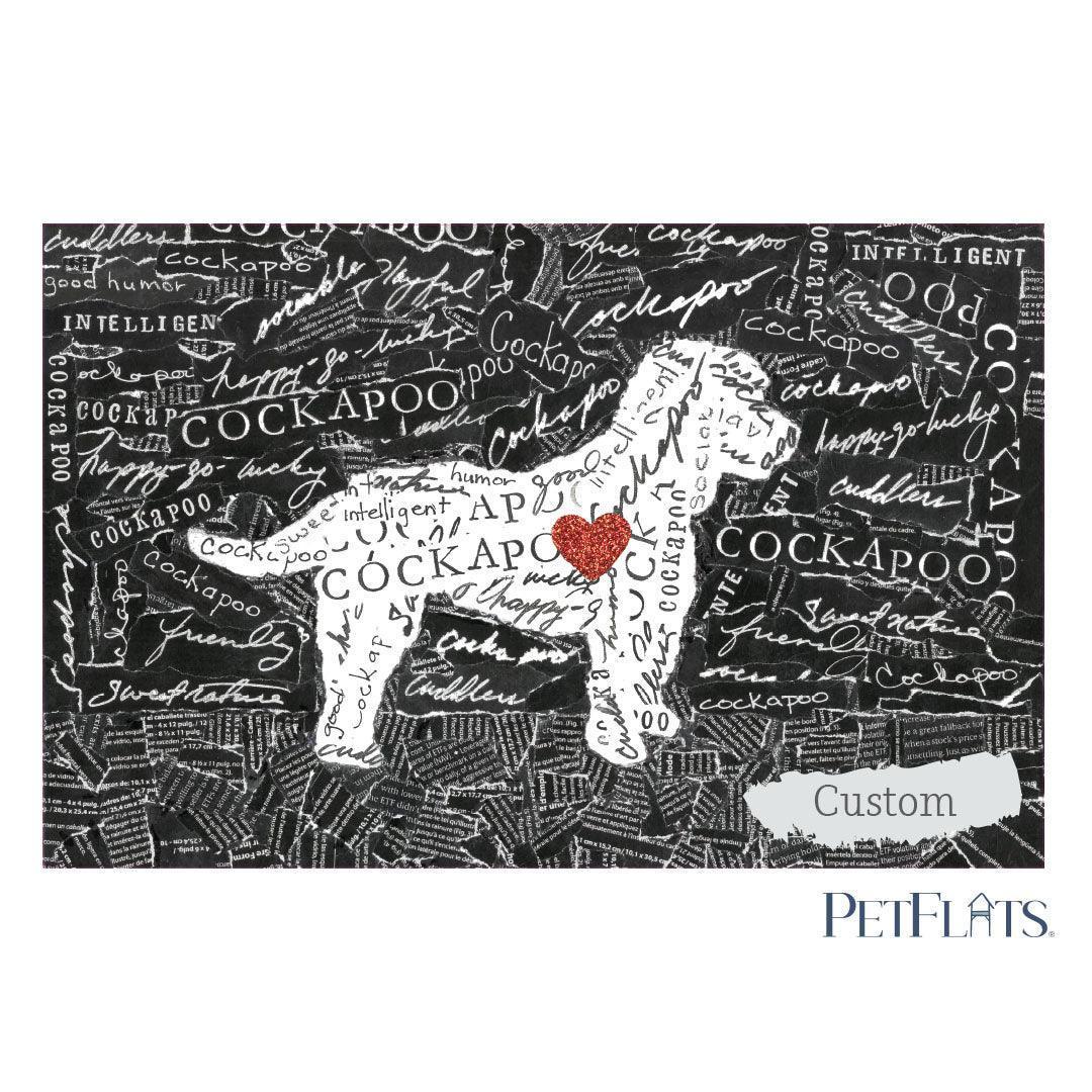 Custom Cockapoo PetFlat - Premium Vinyl Mat – Carolina Creekhouse
