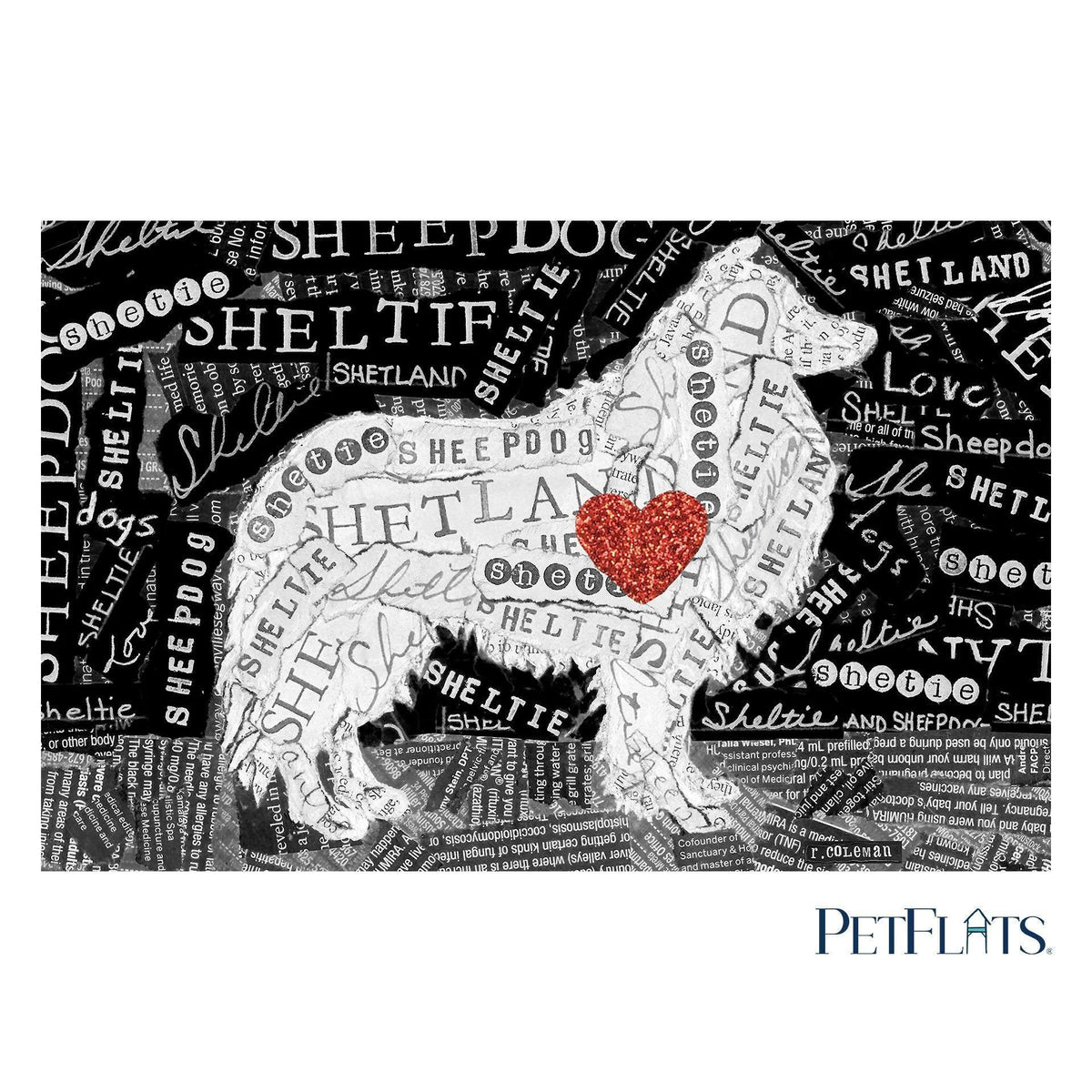 Sheltie PetFlat - Premium Vinyl Mat – Carolina Creekhouse