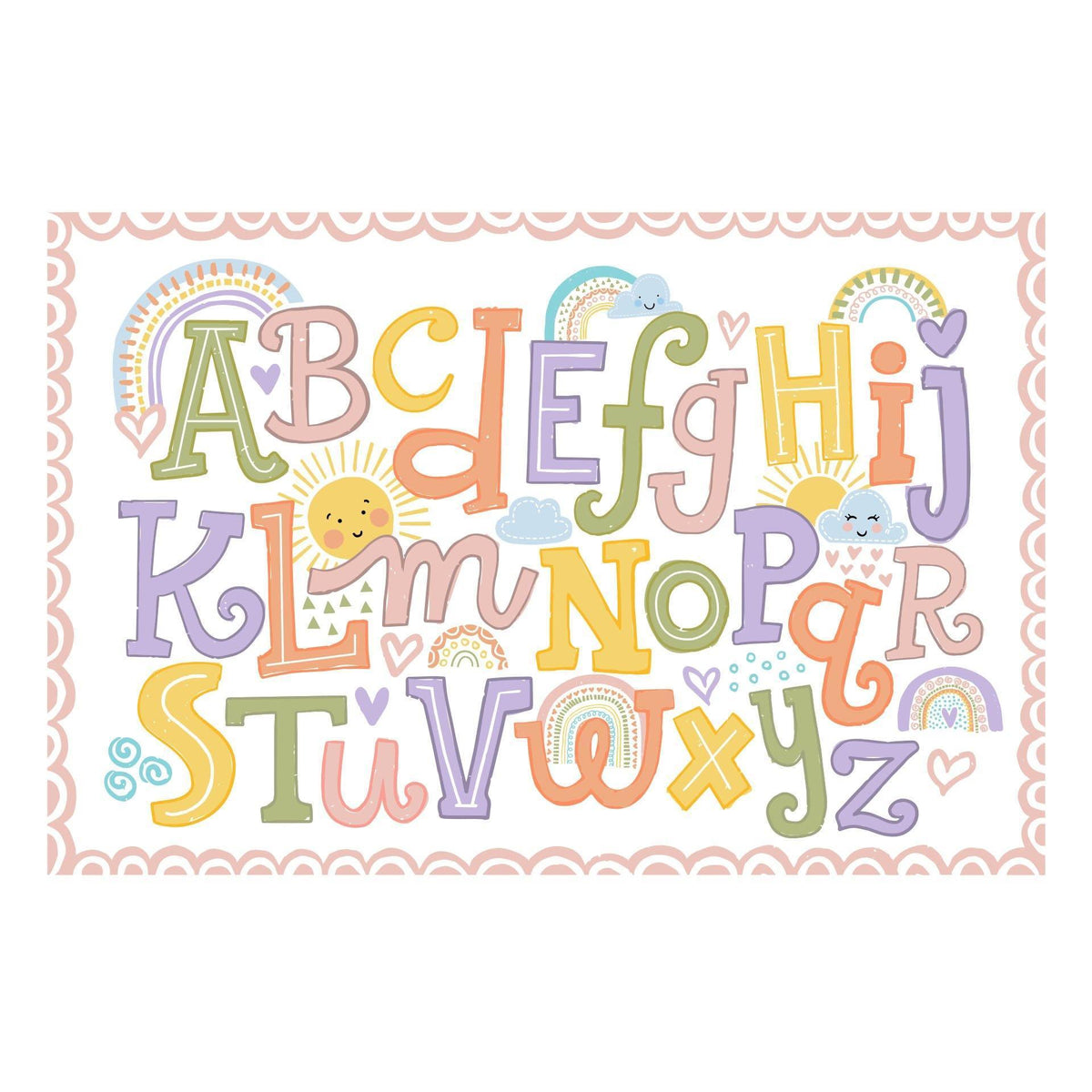 Sunshine Alphabet FloorFlat - Premium Vinyl Mat – Carolina Creekhouse